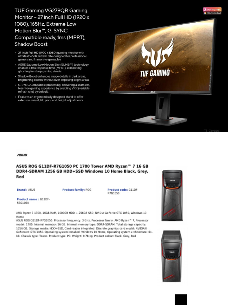 2.5.F PC Asus ROG | Download Free PDF | Solid State Drive | Computer Hardware