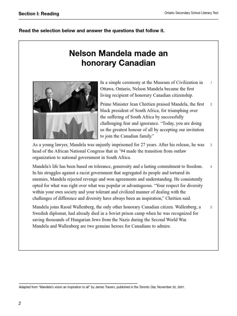 Explicit and Implicit Reading #2 - Reading | PDF | Nelson Mandela