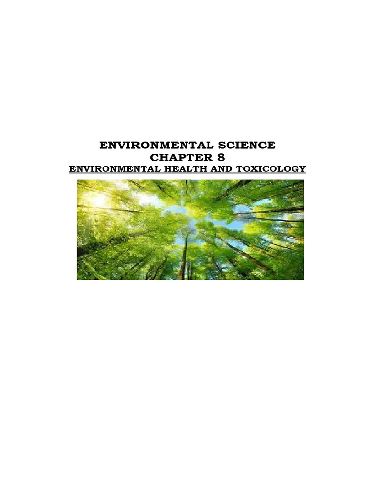 Chapter 8 Environmental Health and Toxicology | PDF | Toxicology ...
