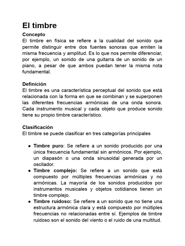 El Timbre Muchos | PDF