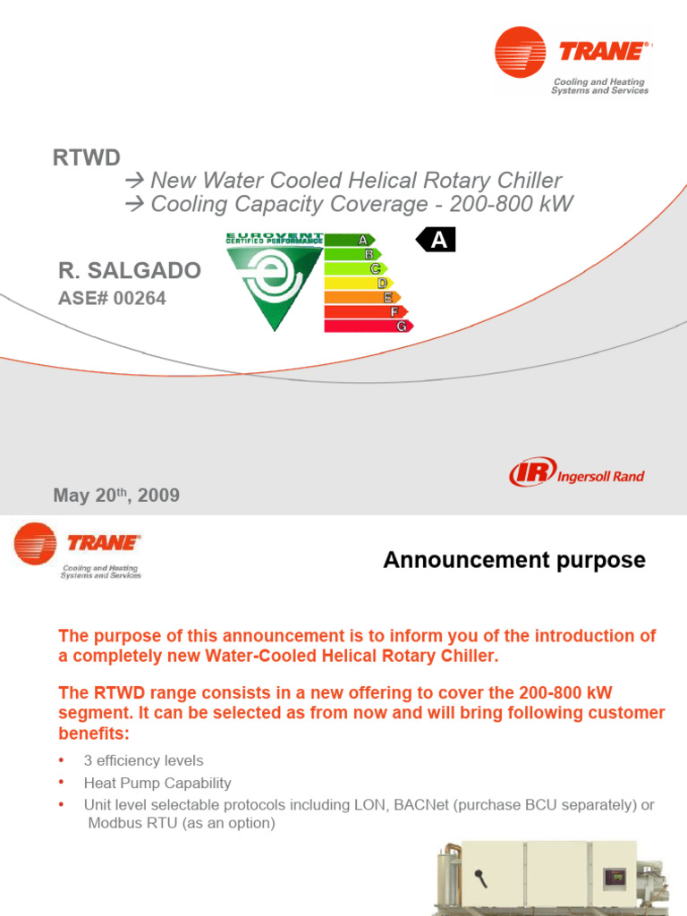 RTWD Ase00264 | PDF | Heat Pump | Physical Quantities