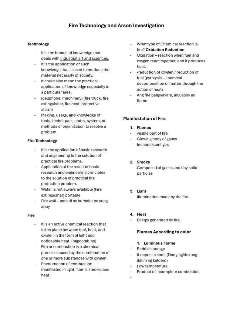 Fire-Technology-and-Arson-Investigation | PDF | Fires | Combustion