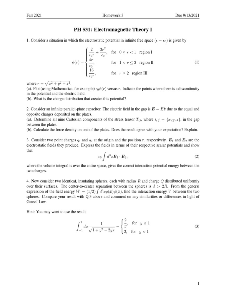 Sol 3 | PDF | Physics | Physical Quantities