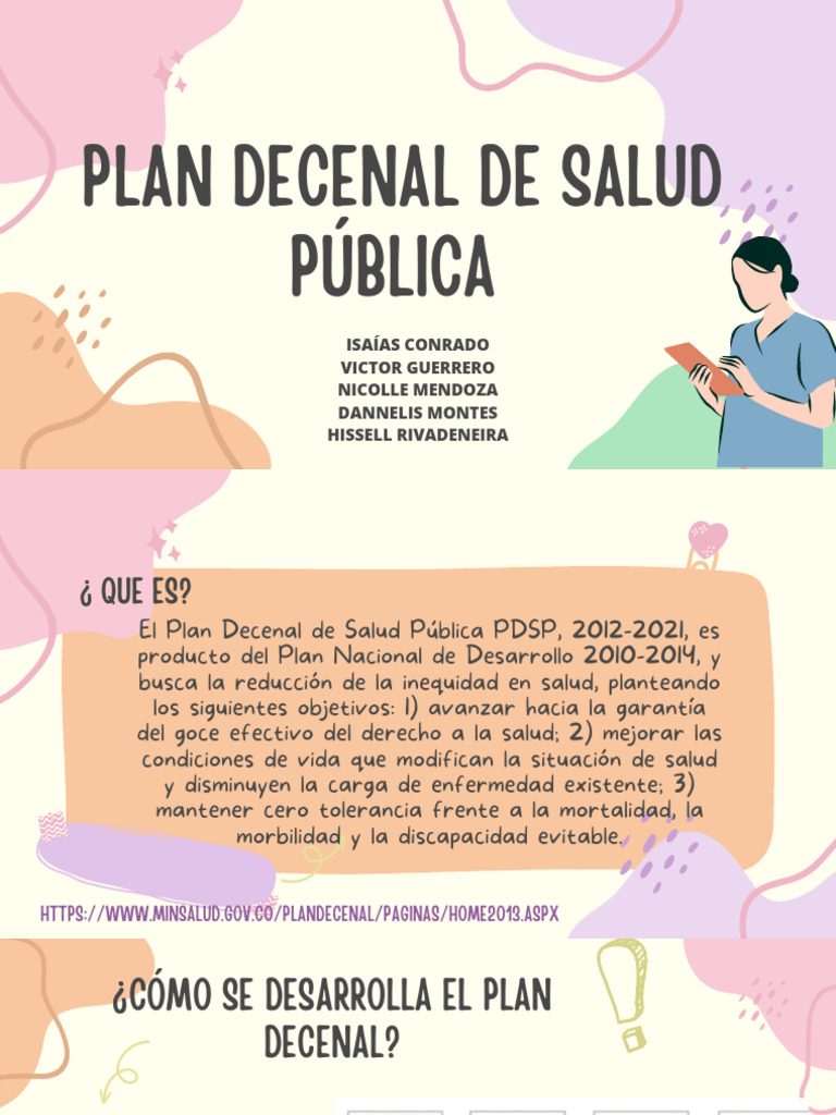 PLAN DECENAL DE SALUD PÚBLICA | PDF | Evaluación
