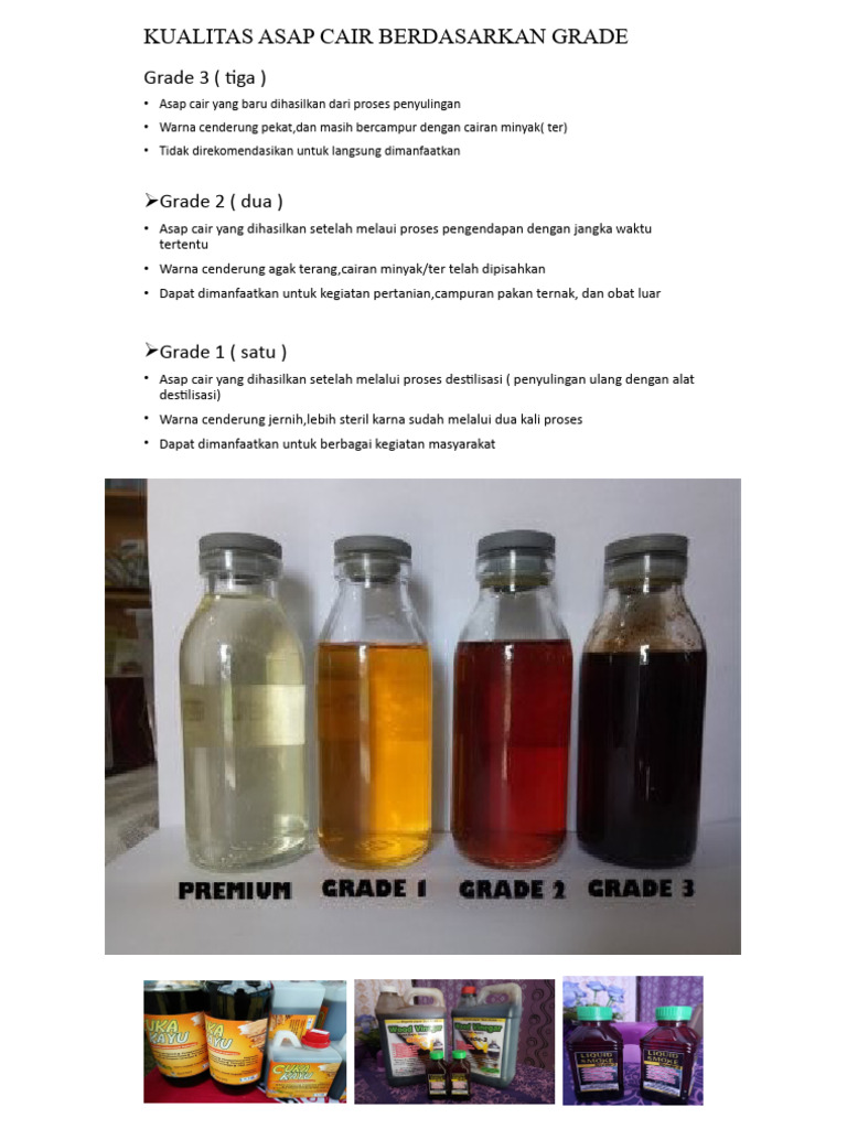 Grade Dan Manfaat Asap Cair | PDF