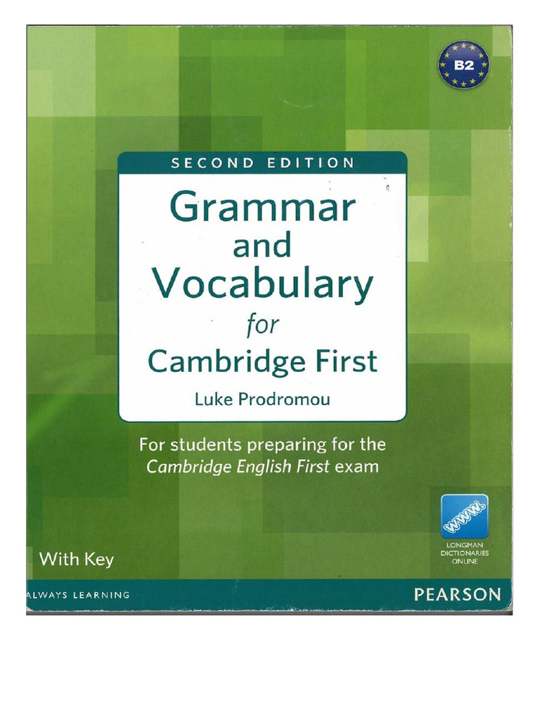 Grammar and Vocabulary For Cambridge First 2ndpdf | PDF