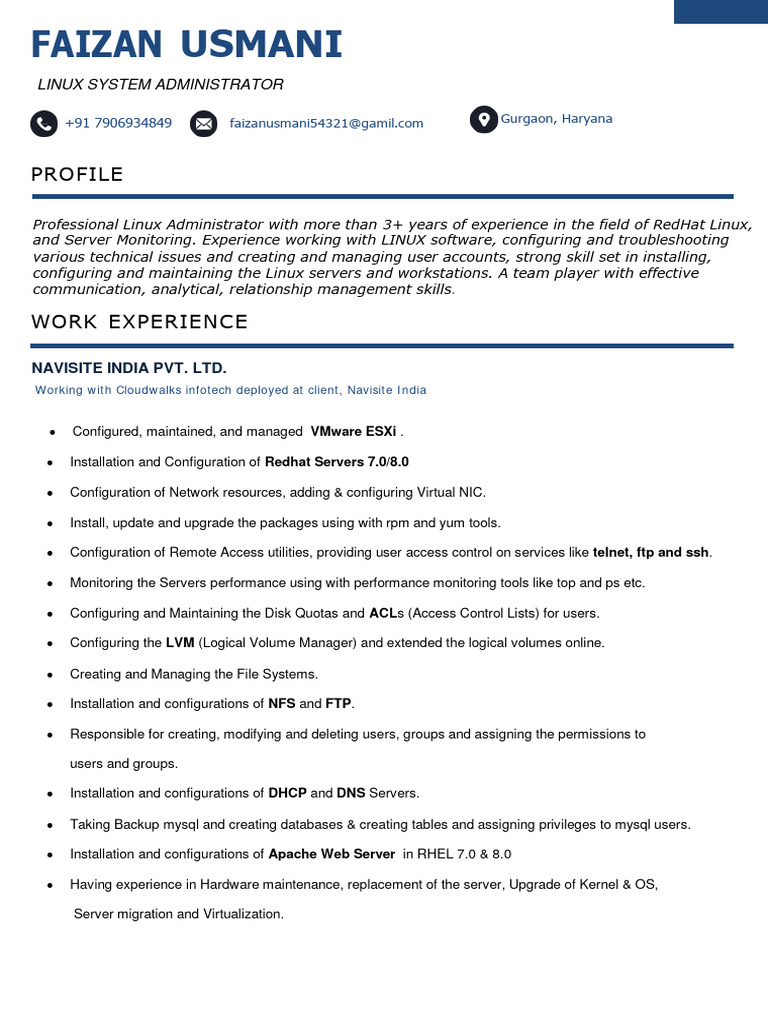 Update Resume 7906 | PDF | Server (Computing) | File Transfer Protocol