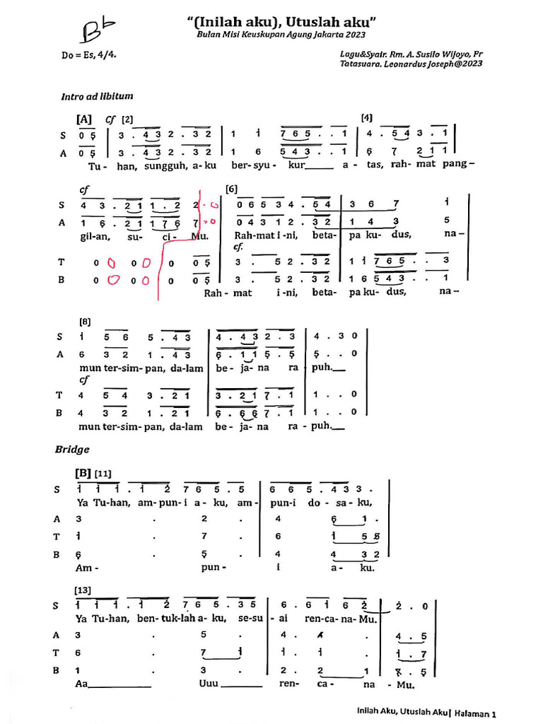 Inilah Aku, Utuslah Aku (Dengan Penyesuaian) | PDF