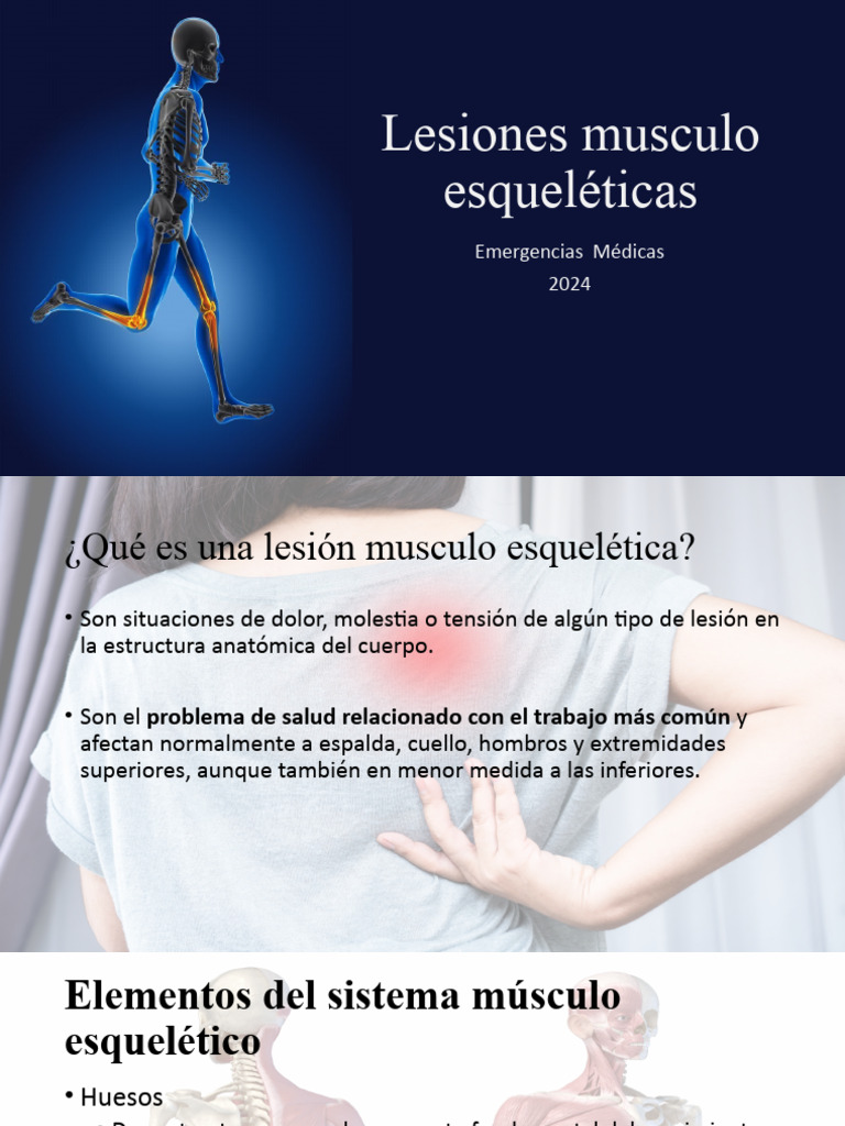 Lesiones Musculo Esqueléticas | PDF | Dolor lumbar | Hueso