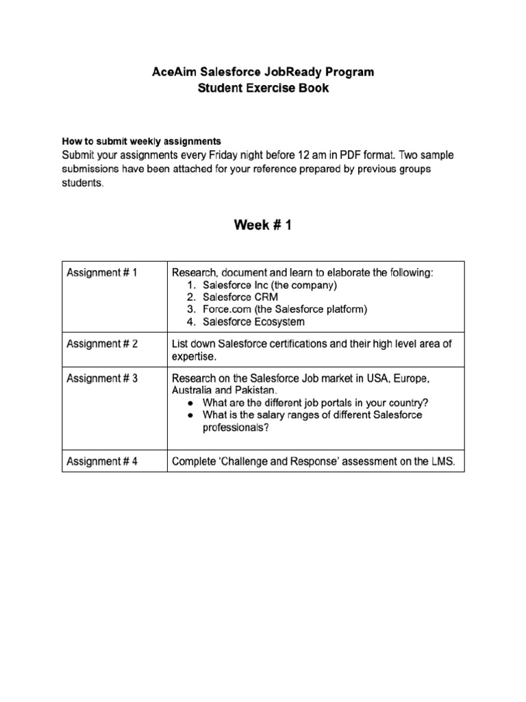 Assignment Week 1 | PDF