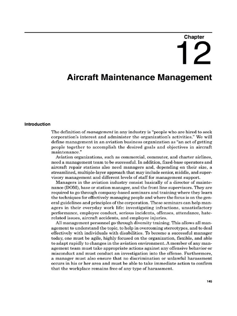Aircraft Maintenance Management | PDF
