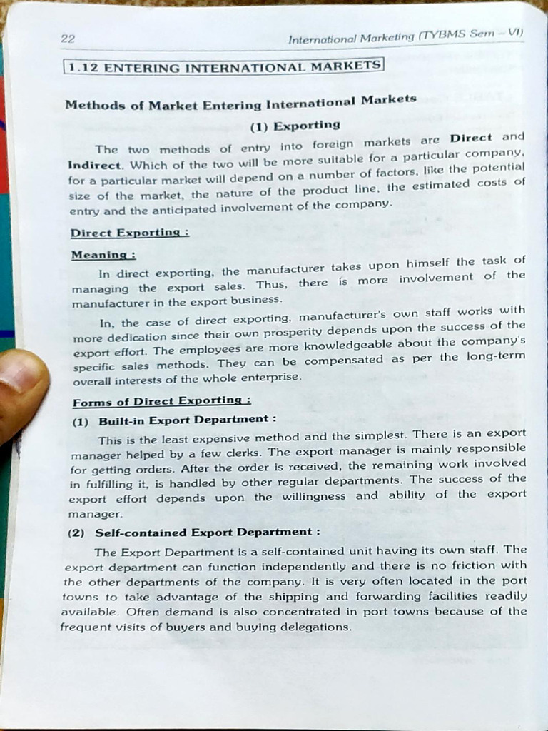 Direct Export and Indirect Export | PDF