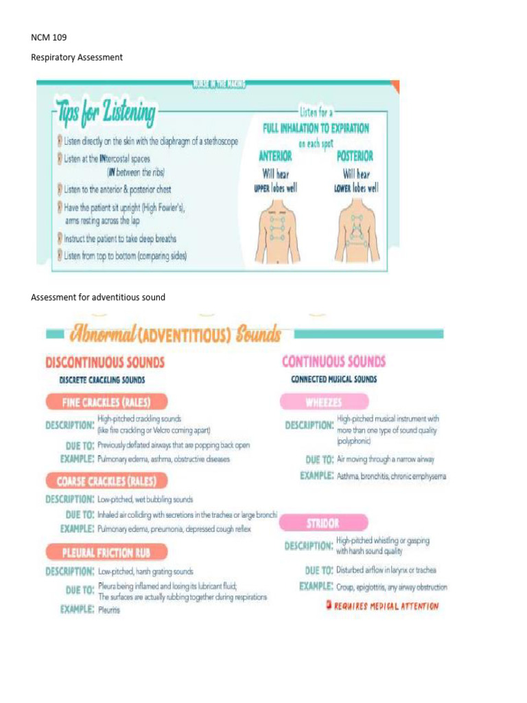 NCM 109 | Download Free PDF | Common Cold | Tuberculosis