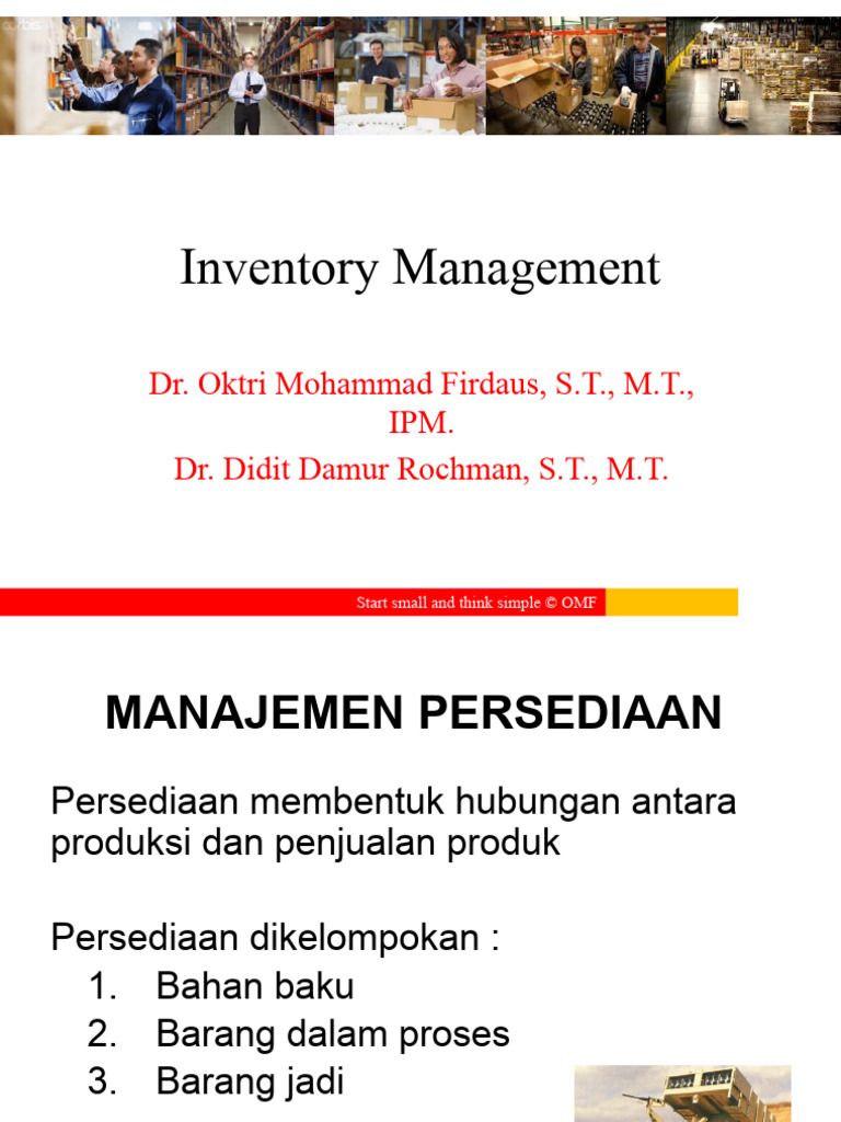 Manajemen Persediaan: Strategi dan Biaya | PDF
