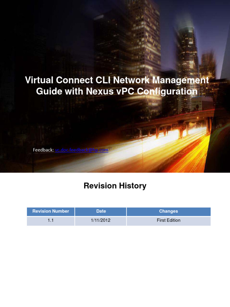 Virtual Connect CLI Network Management Guide With Nexus VPC Configuration | PDF | Network Switch ...