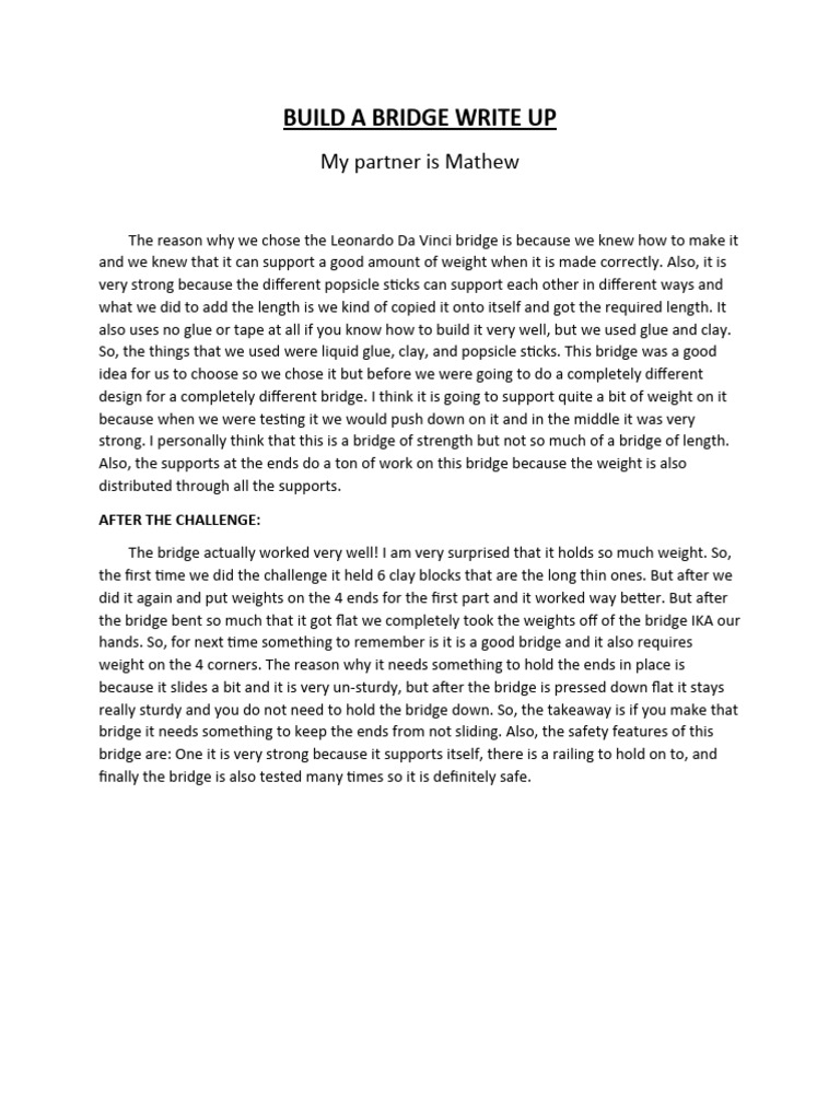 Build A Bridge Write Up | PDF