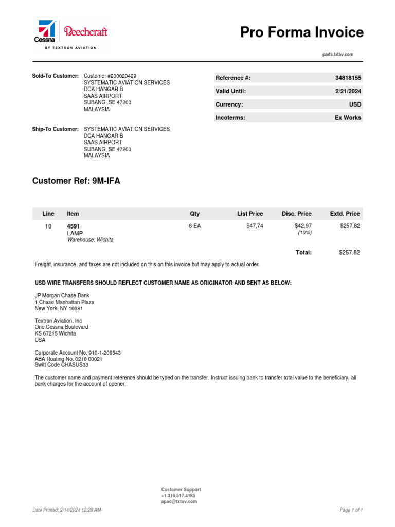 Pro Forma PDF | PDF | Banking | Money