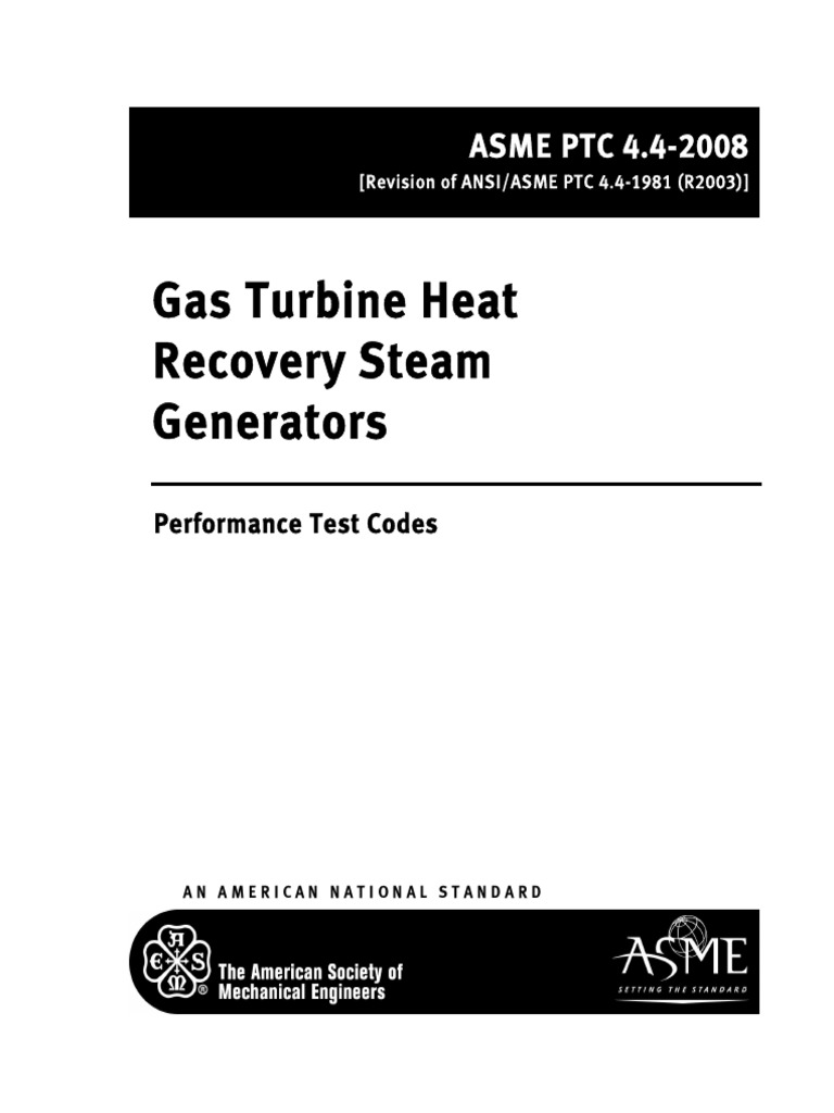 Asme PTC 4-2008 | PDF | Gases | Mechanical Engineering