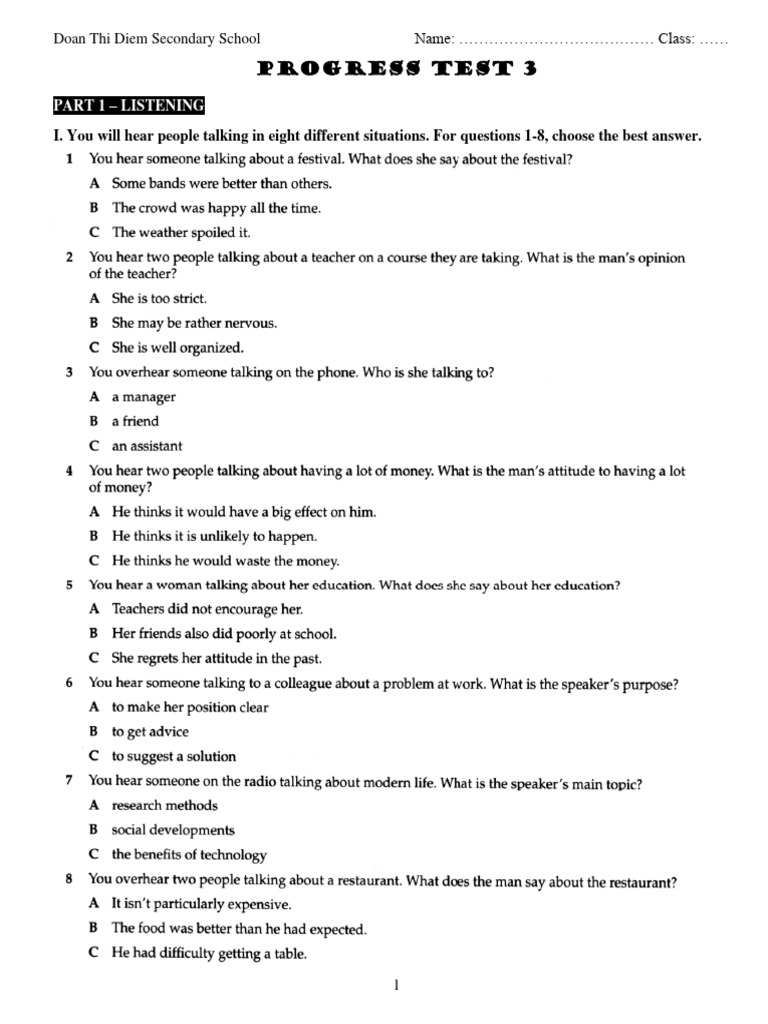 Practice Test | Download Free PDF | Walt Disney