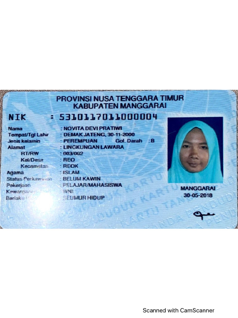 KTP Novita Devi Pratiwi | PDF