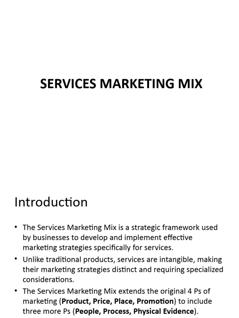 Introduction To Marketing Mix | PDF | Marketing | Product (Business)