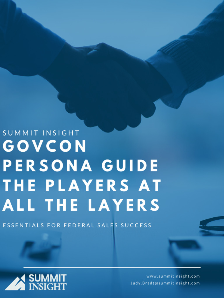 Govcon Persona Guide Players+at+Layers | PDF | Procurement | Business