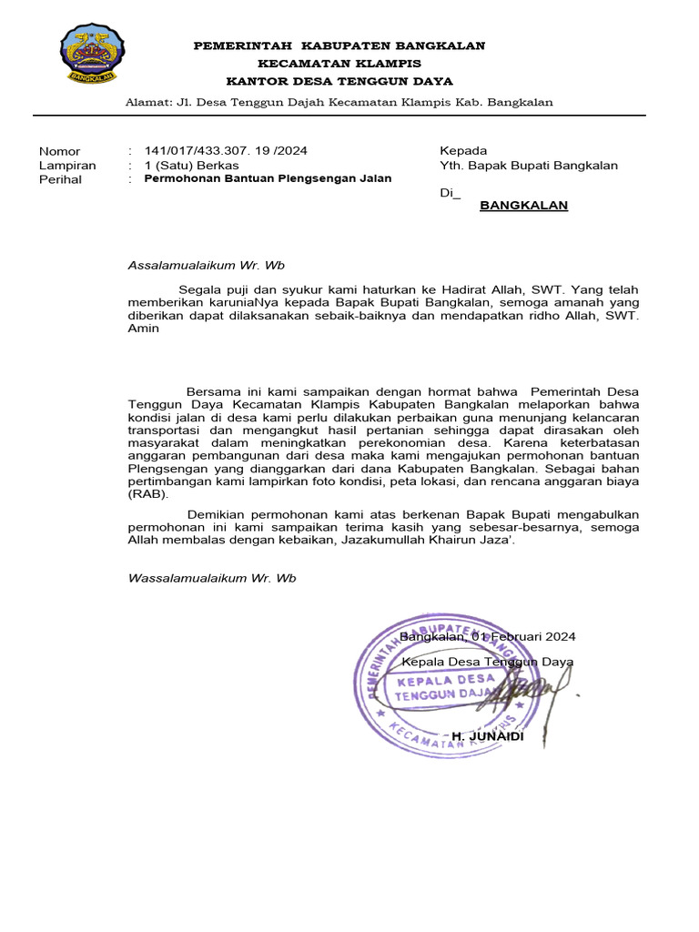 Proposal Plengsengan 1 | PDF