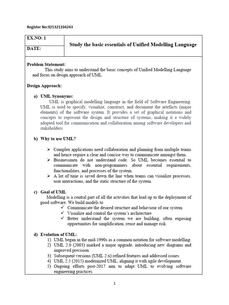 OOSE Lab | PDF | Unified Modeling Language | Class (Computer Programming)