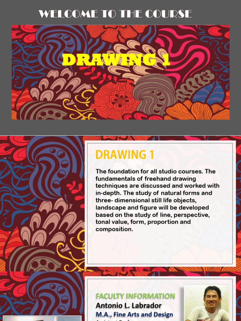 Drawing 1 Course Intro | PDF | Animation | Drawing