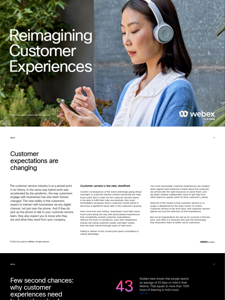 webex_reimagining_customer_experiences_cm-3333 | PDF | Customer Experience | Customer ...