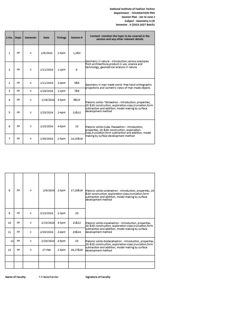 Geometry II (3D) - (Geo) - Batch-3 | PDF | Geometry | 3 D Computer Graphics
