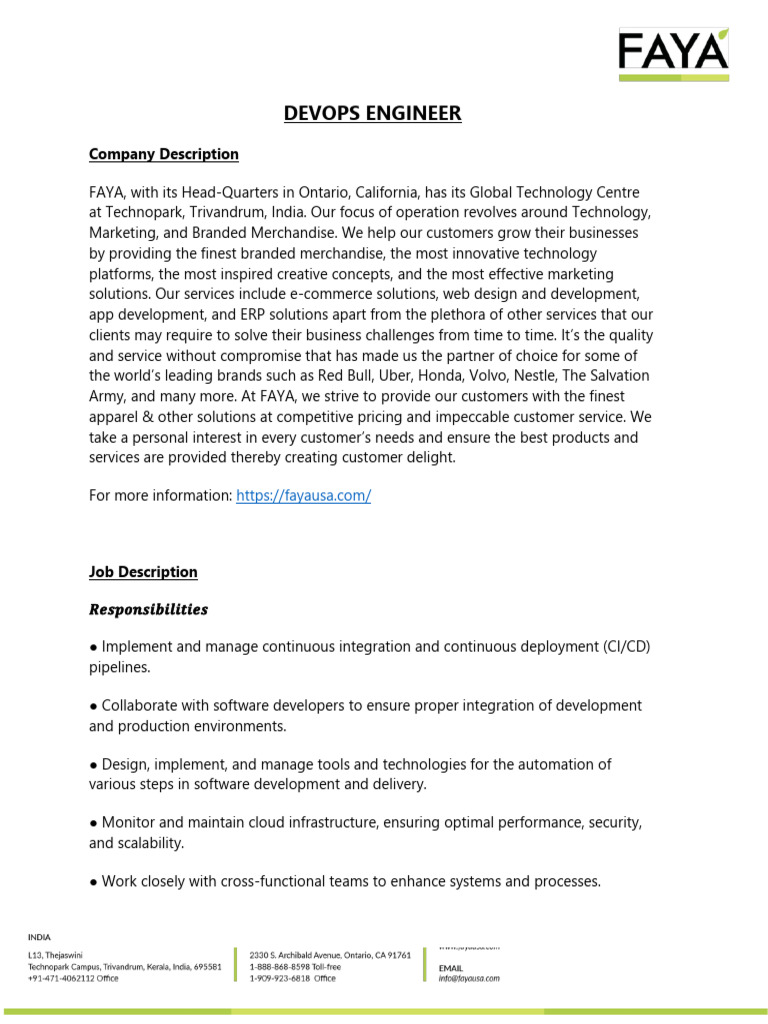 DevOps JD | PDF | Cloud Computing | Business