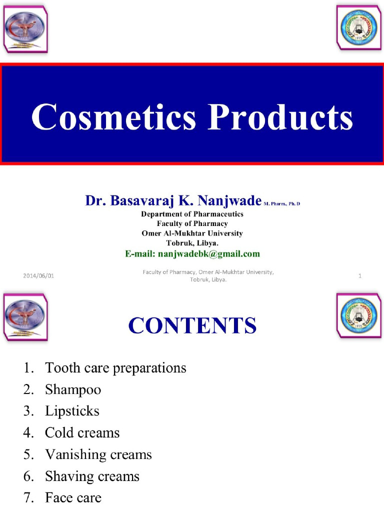 Cosmetic Products | PDF