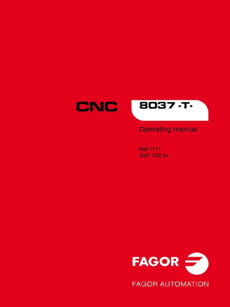CNC 8037T Operating Manual | PDF | Power Supply | Numerical Control