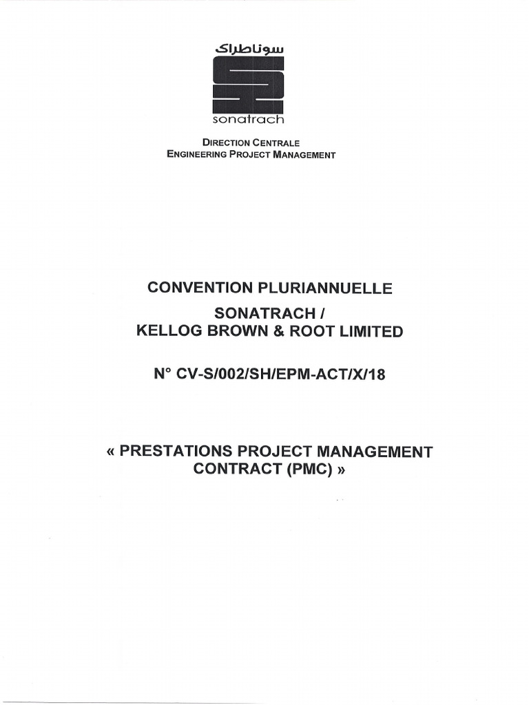 PMC Master Agreement Signed by SH and KBR | PDF