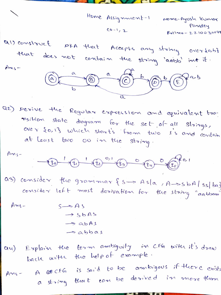 Home Assgnement Co1 and Co2 | PDF