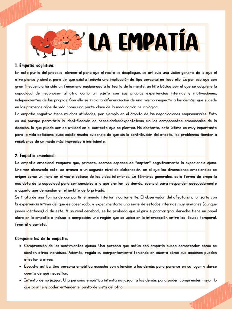 EMPATIA | PDF | Empatía | Las emociones