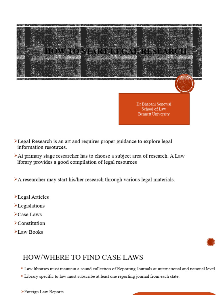 How To Start Legal Research | PDF | Case Citation | Supreme Court Of India