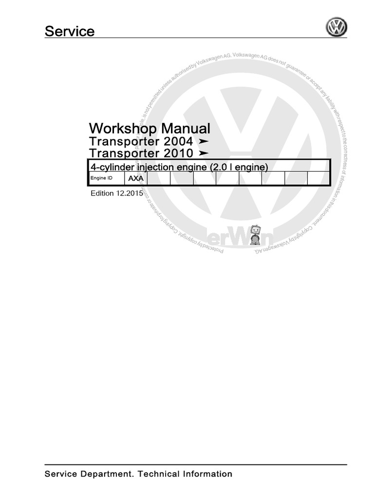 VW-4-Cylinder Injection Engine (2 0 L Engine) | PDF | Systems ...