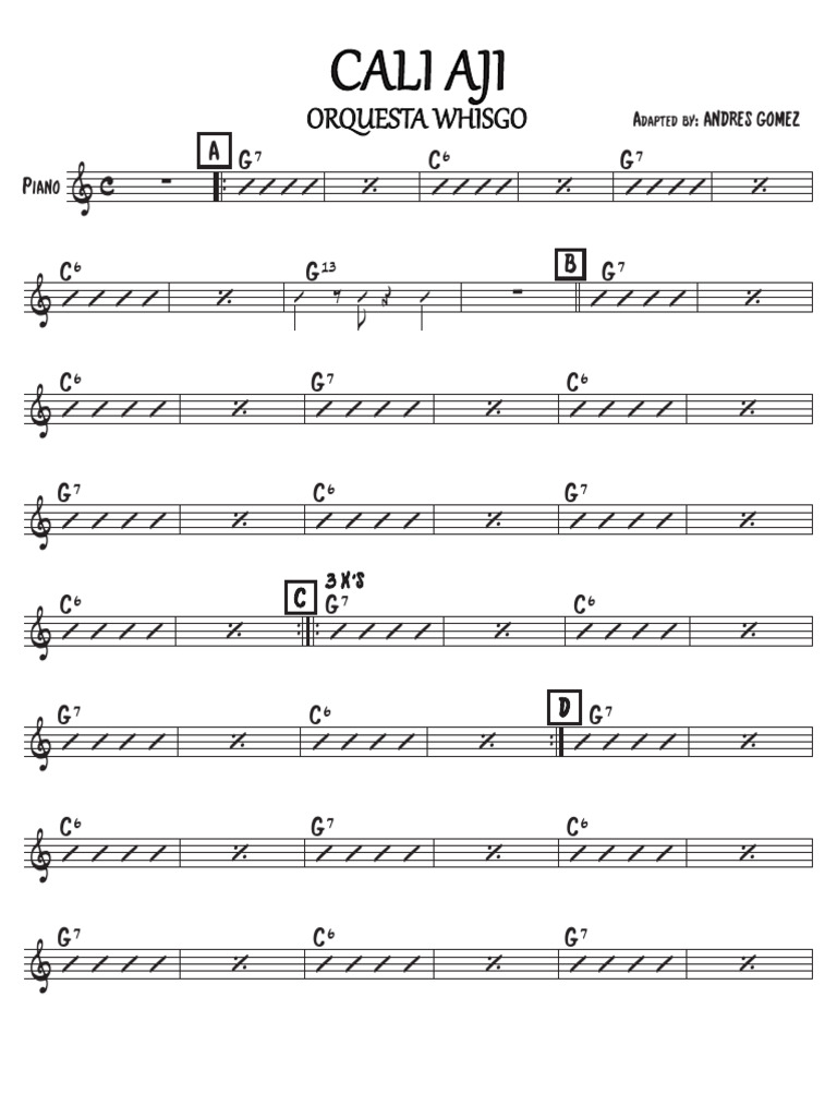 Cali Aji - Piano | PDF