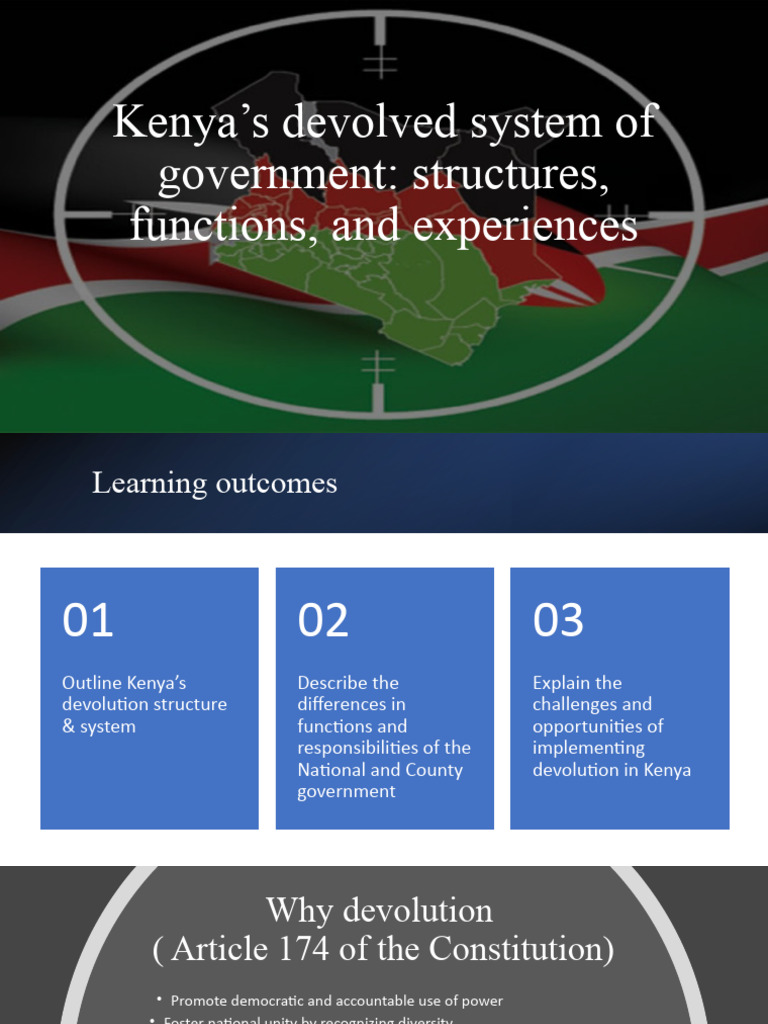 Kenya's Devolved System of Government - 082717 | PDF | Devolution | Committee