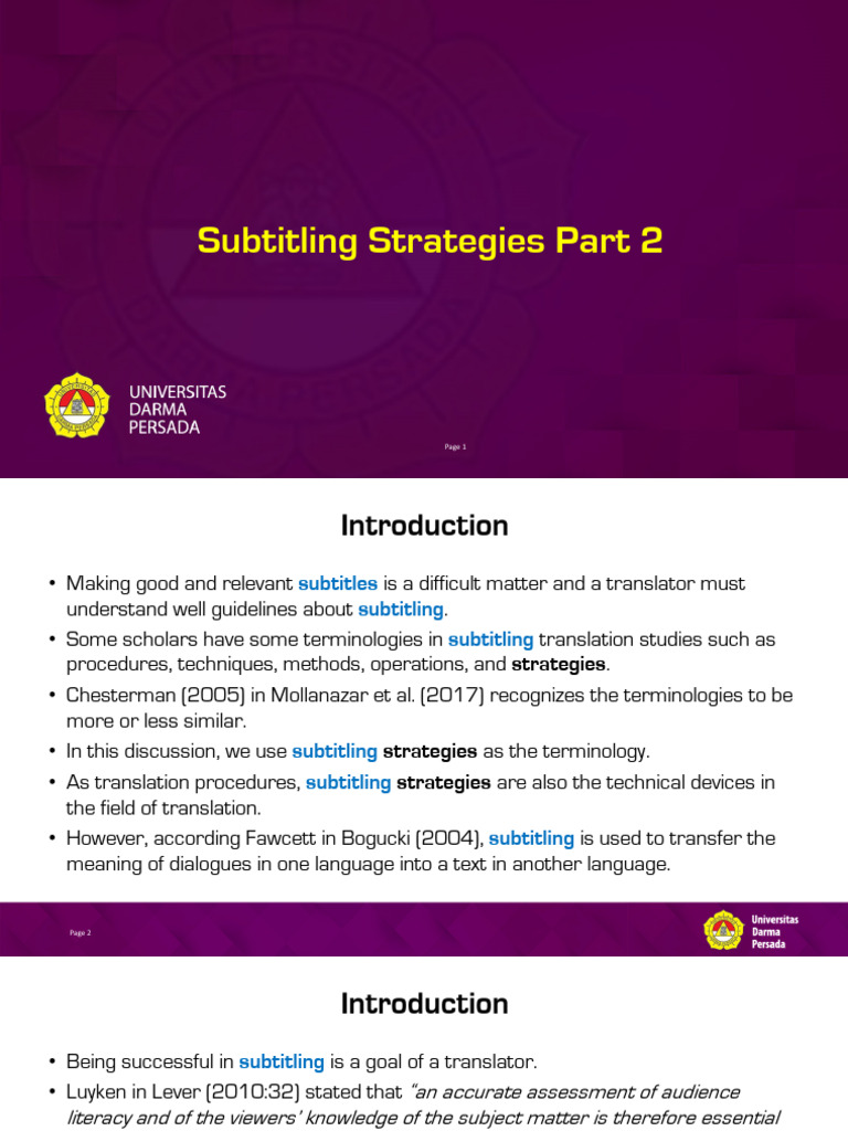 Subtitling Strategies Explained | PDF | Translations | Cognitive Science