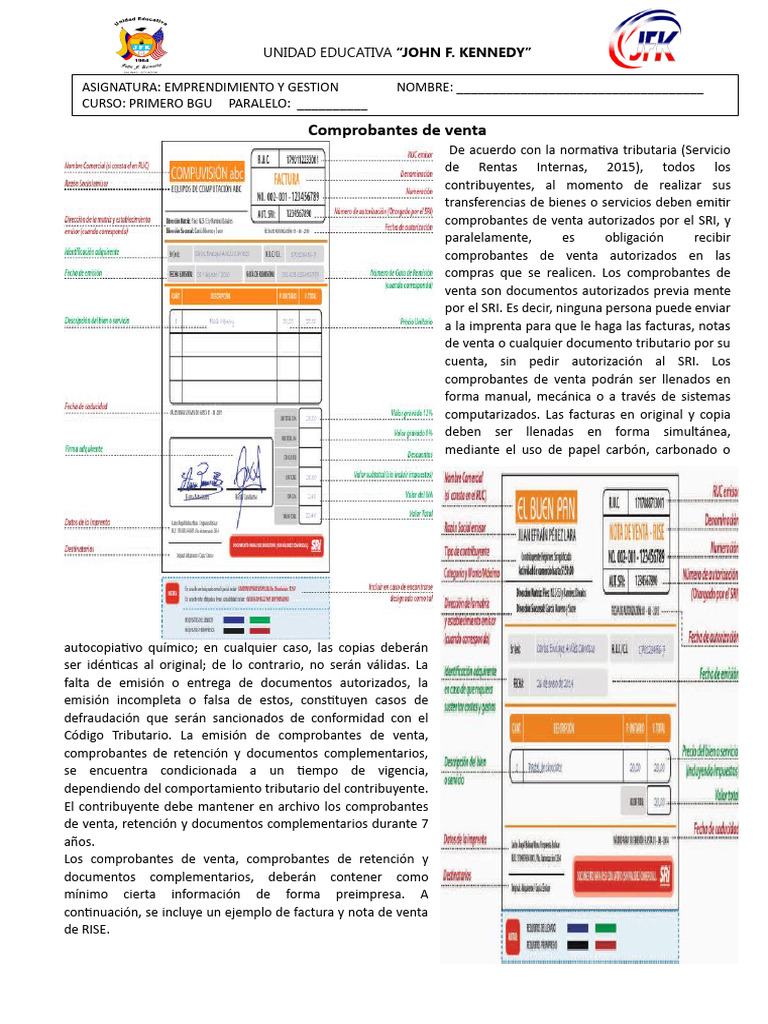 Comprobante de Venta 22 | PDF