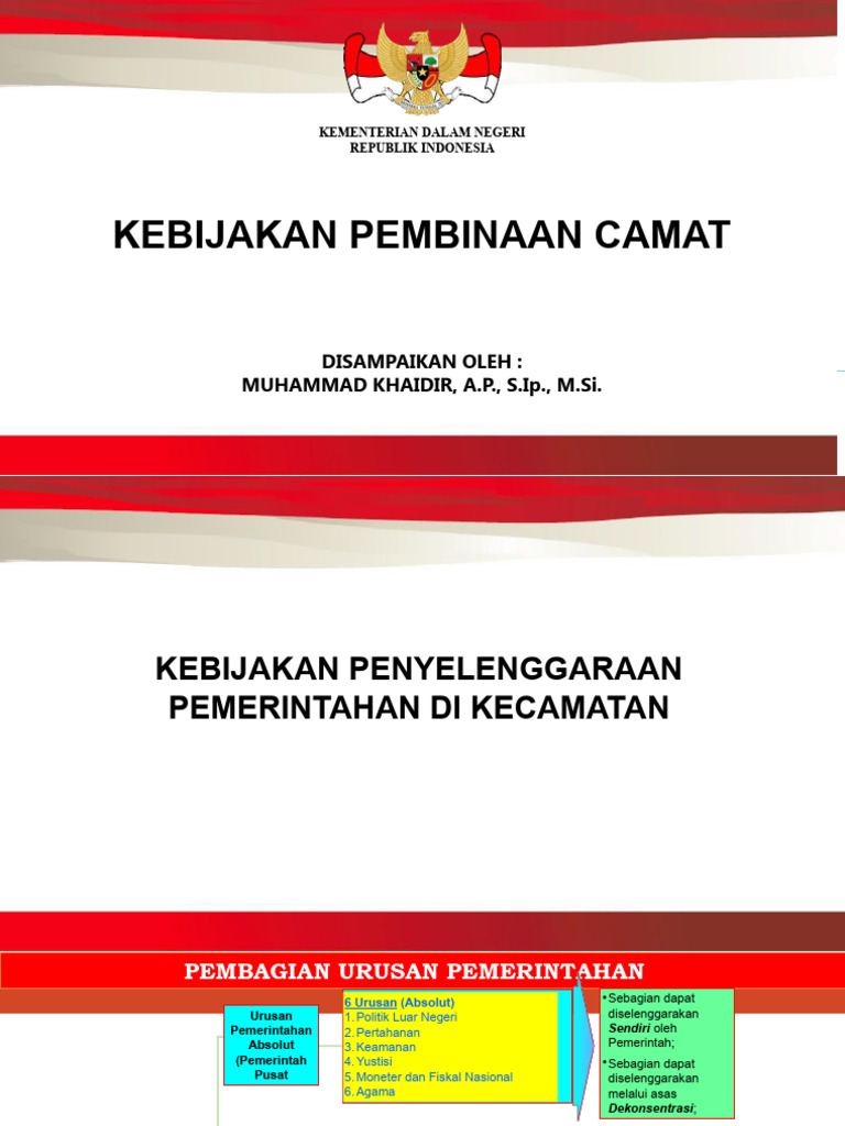 Pembinaan Camat | PDF