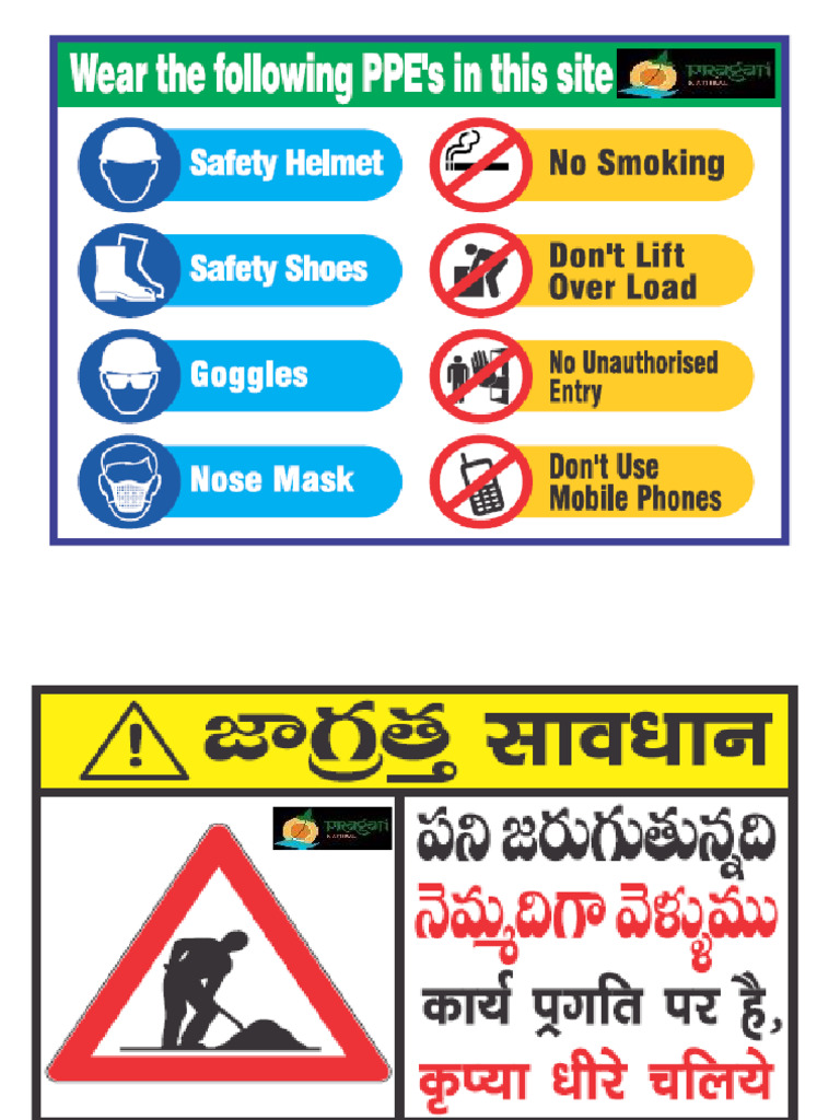 Safety Sign Board-1 | PDF