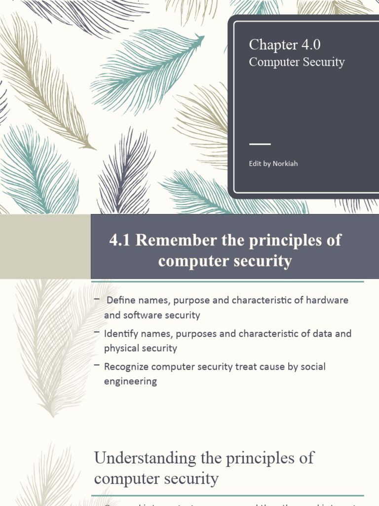 Chapter 4 Computer Security Pdf Malware File System