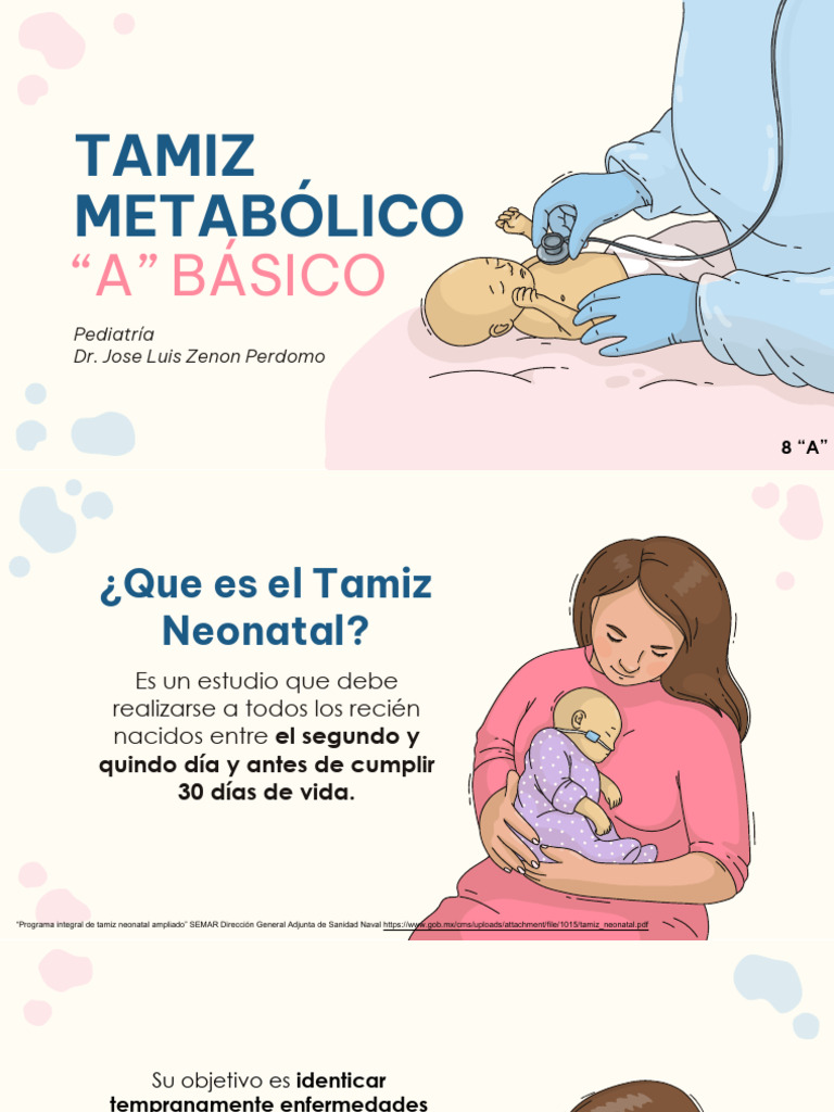 3.7 Tamiz Neonatal Metabólico A Básico | PDF | Infantes | Discapacidad ...
