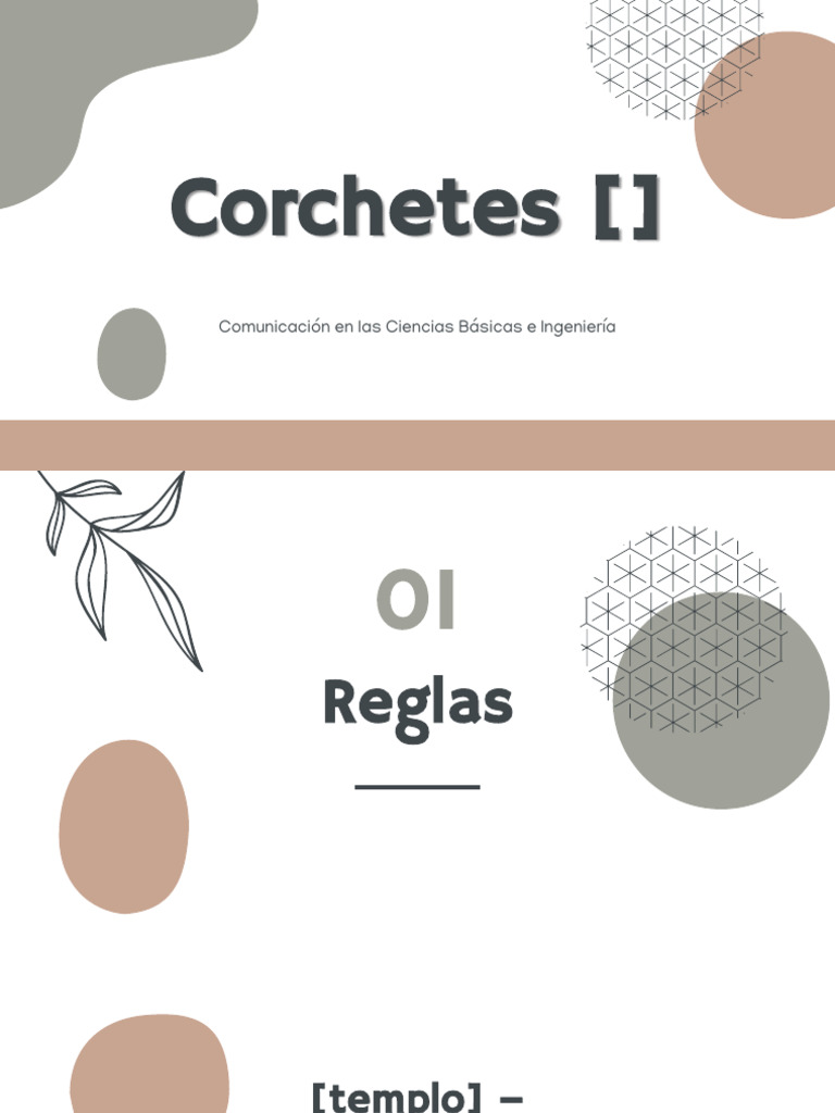 Corchetes | PDF