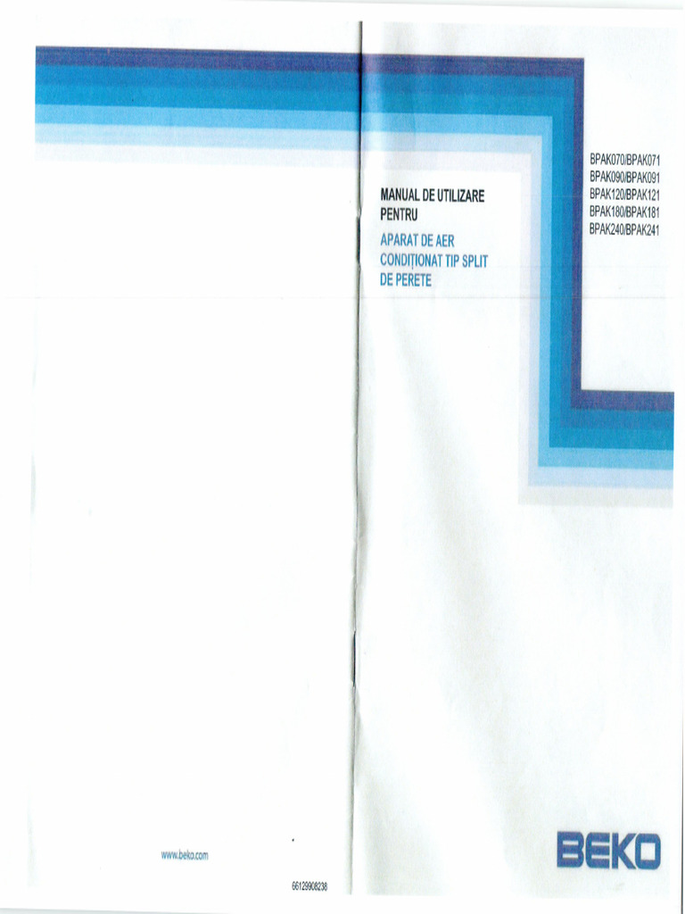 Manual Beko Bpak 120 | PDF