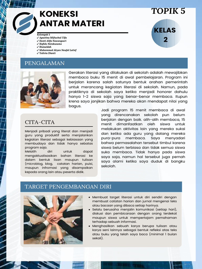 SEL.01.2-T5-7 Koneksi Antar Materi - Kelompok 5 - Compressed | PDF